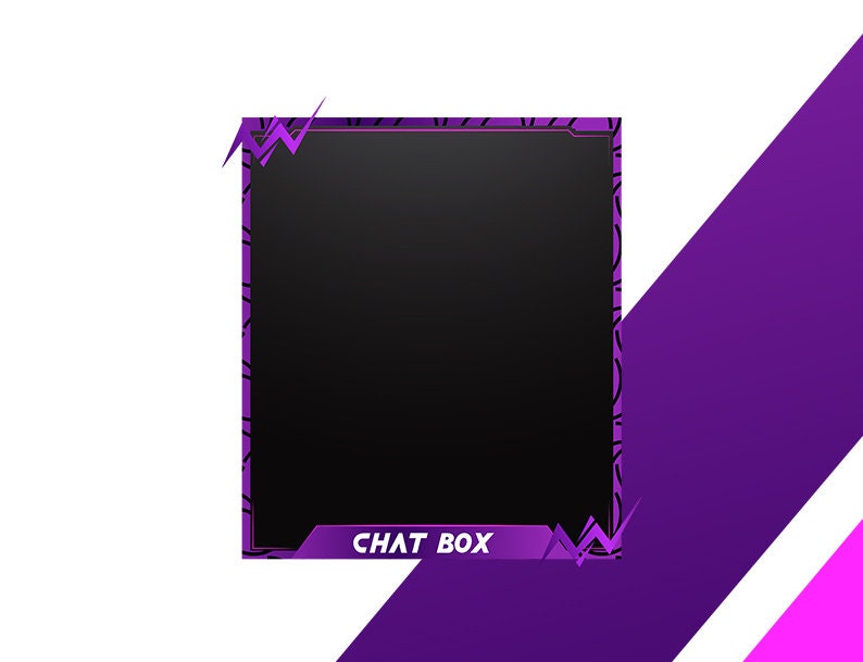 Purple and Pink Overlay Package for Twitch, Youtube, OBS, Streamlabs - Etsy
