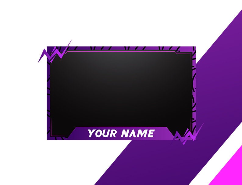 Purple and Pink Overlay Package for Twitch, Youtube, OBS, Streamlabs - Etsy