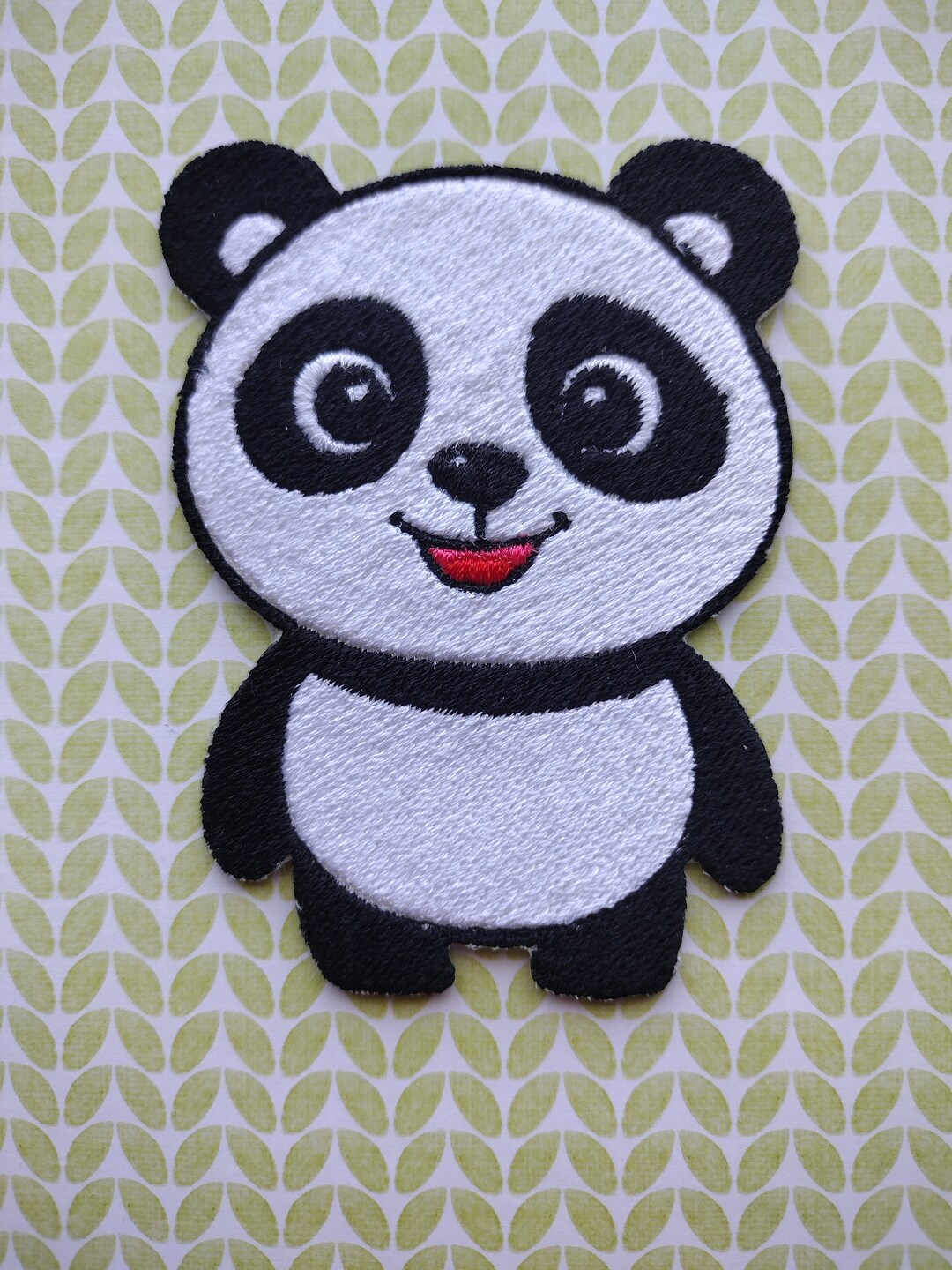 Panda Embroidered Patch - Etsy