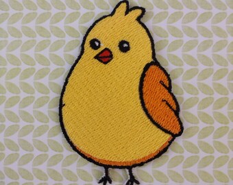 Small Baby Chick Yellow Chicken Iron on Applique Embroidered Patch ...