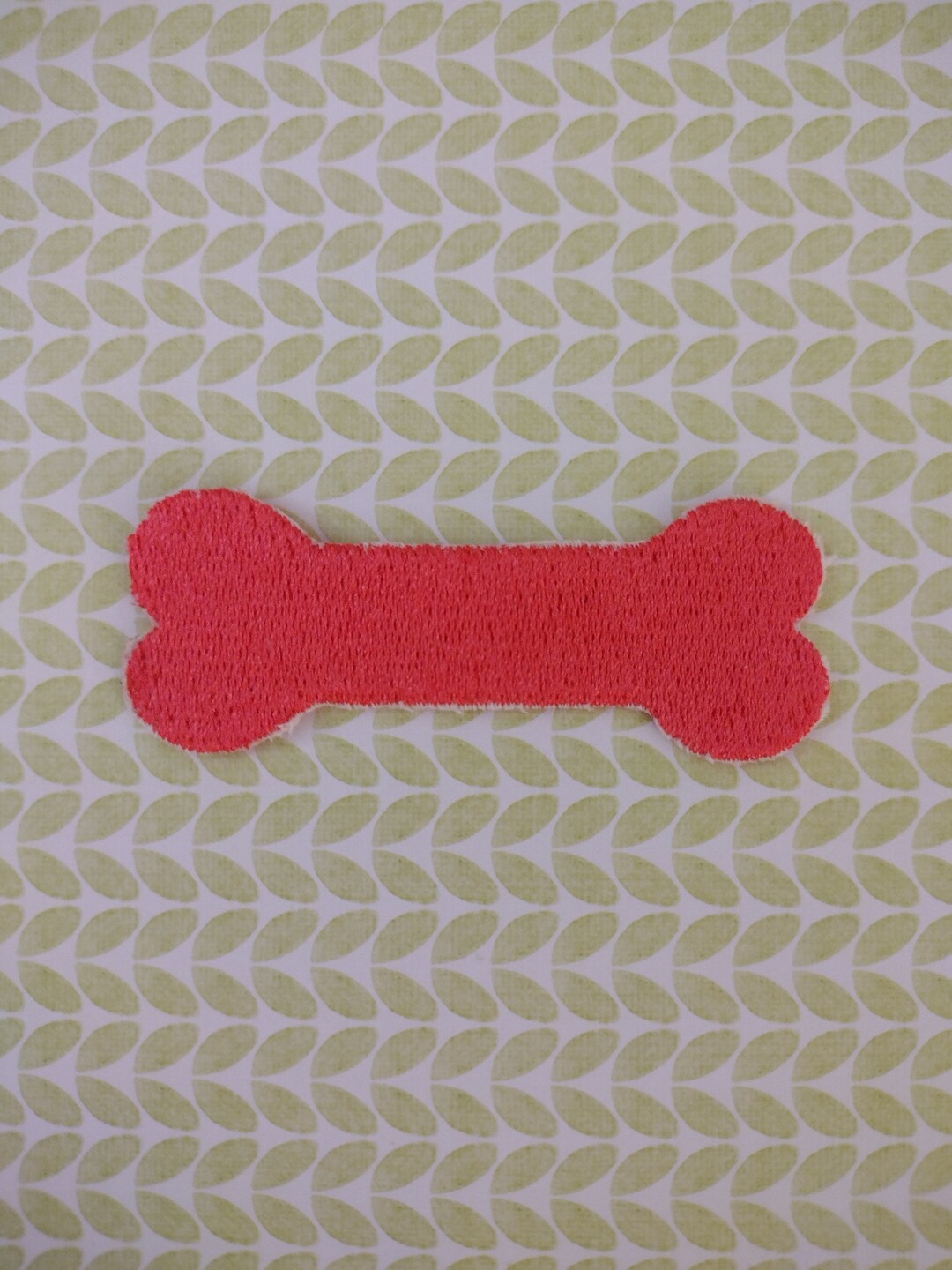 Pink Embroidered Dog Bone Patch - Etsy