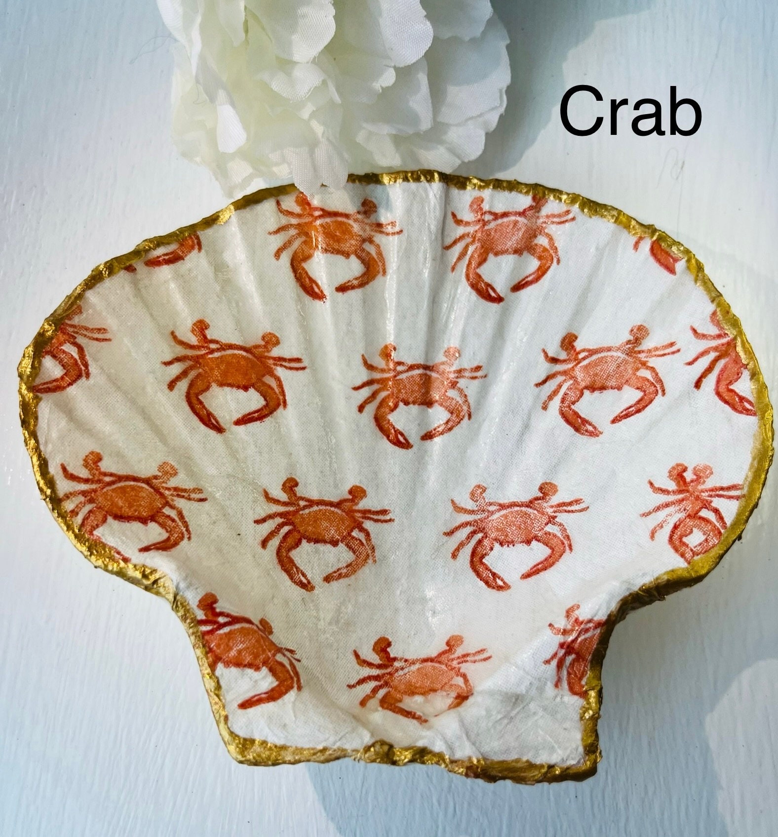 Extra Large 4.5in Scallop Shell Ring Dish/coastal Decor/wedding Favor ...