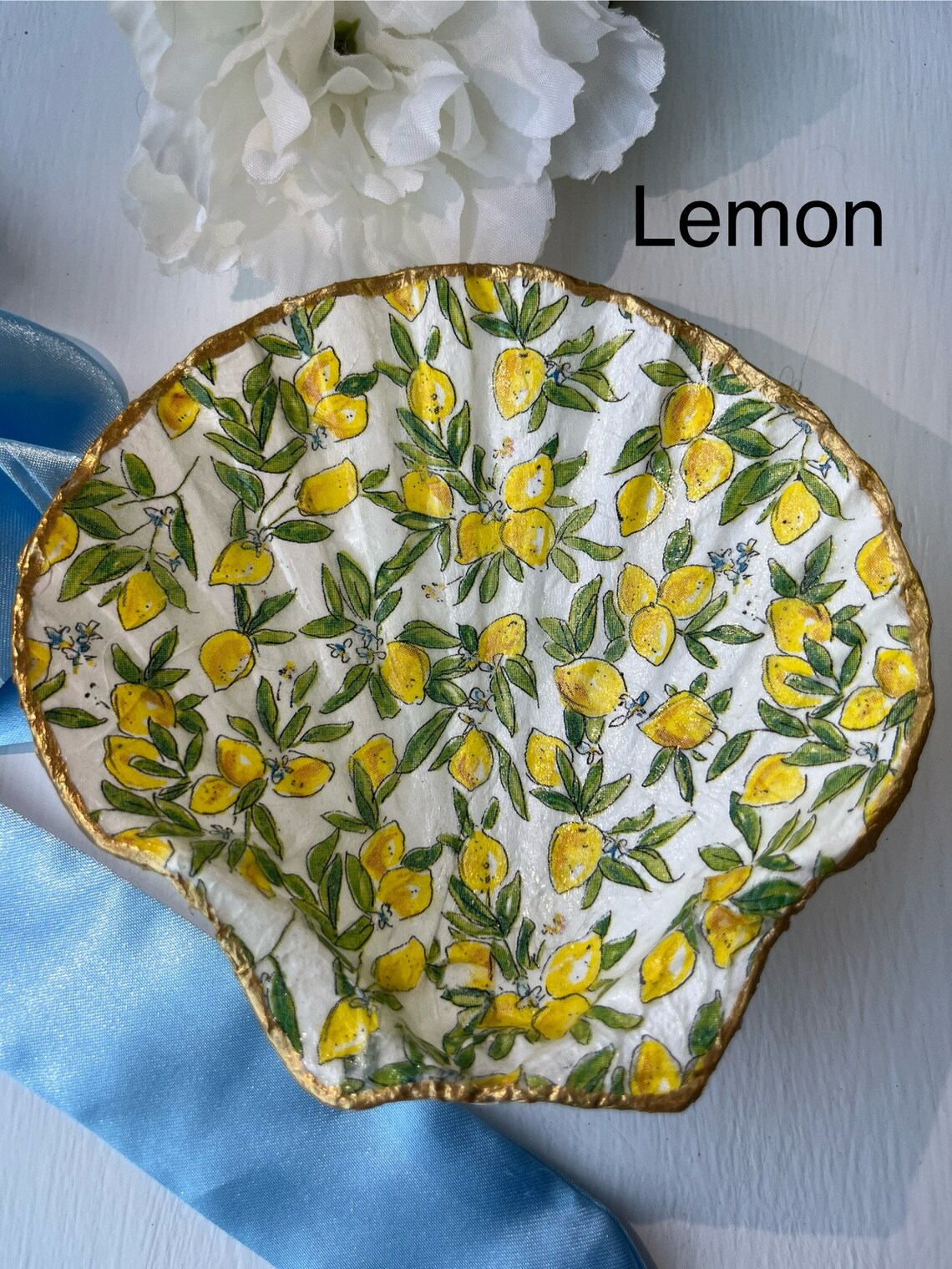 Extra Large 4.5in Scallop Shell Ring Dish/coastal Decor/wedding Favor ...