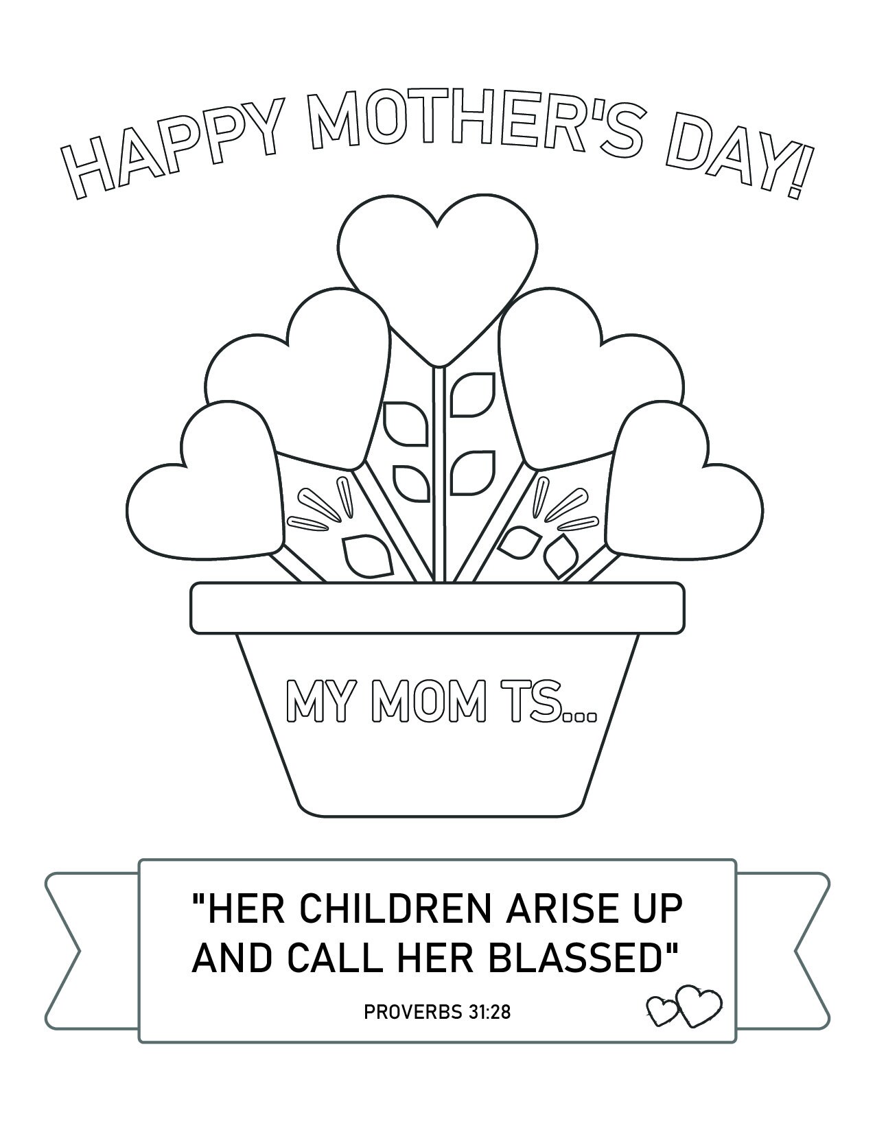 Mother's Day Bible Craft, Kids Bible Crafts, Kids Coloring Flowers, My ...