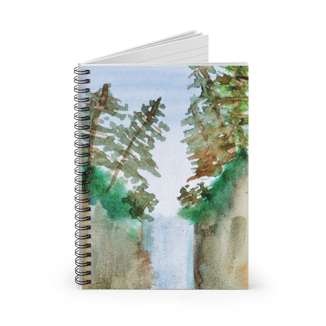 Spiral Notebook - Ruled Line - ALG B Waterfall 2 - Blank 6x8 Inches ...
