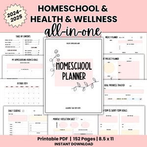 Homeschool Planner Printable, Homeschool Planner 2024-2025, Homeschool ...