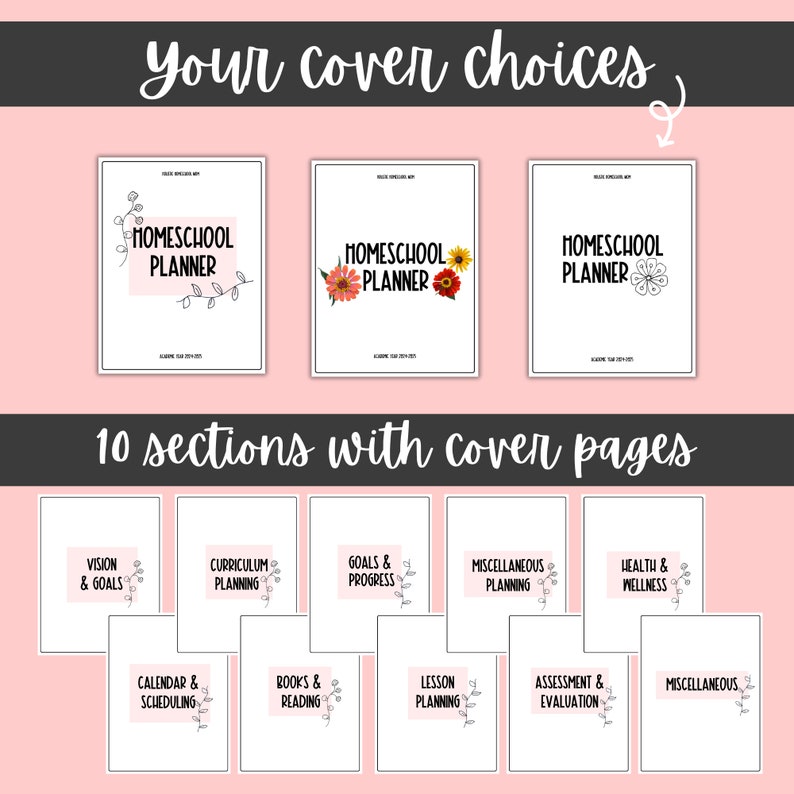 Homeschool Planner, 2024-2025 Homeschool Planner Printable, Homeschool ...