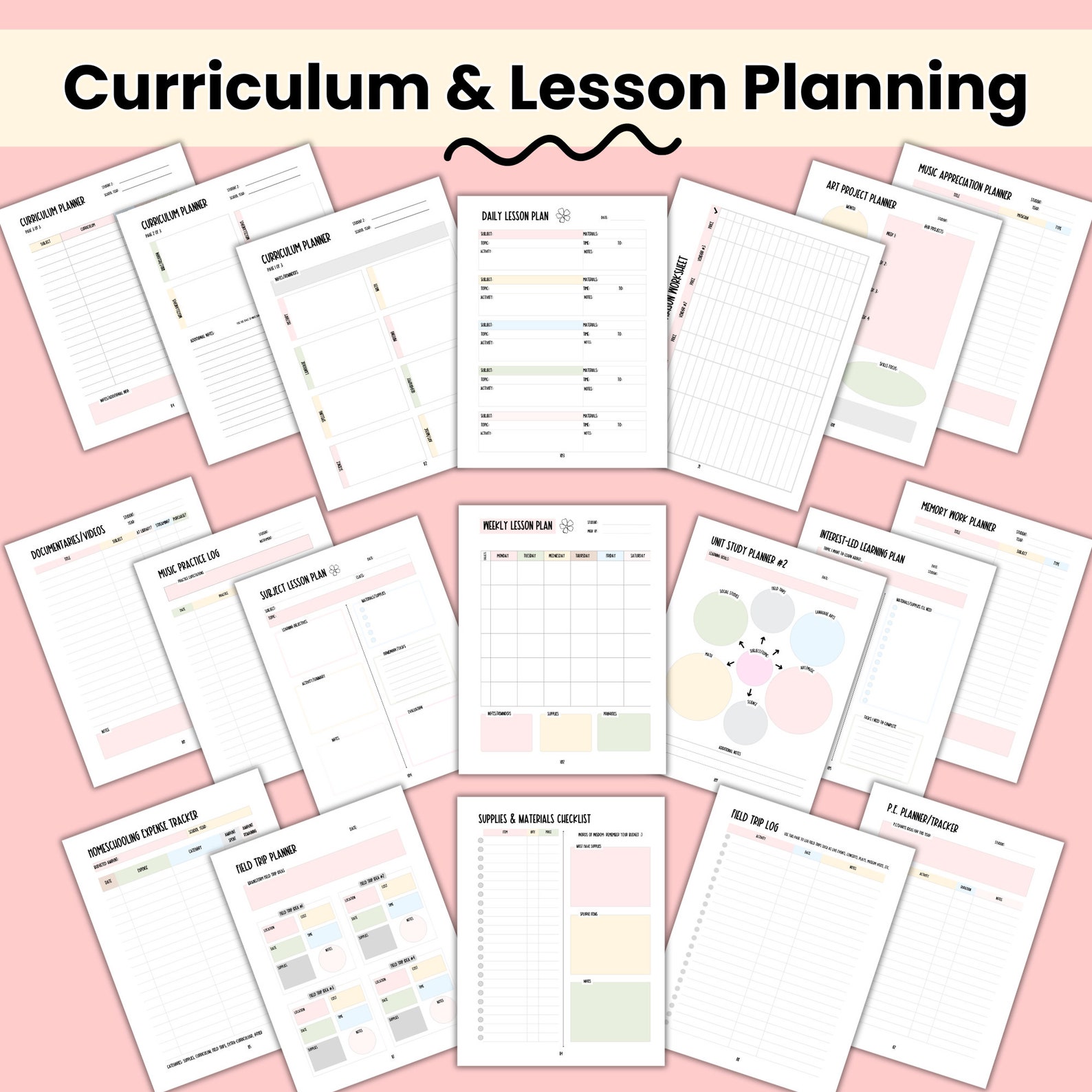 Homeschool Planner Printable, Homeschool Planner 2024-2025, Homeschool ...