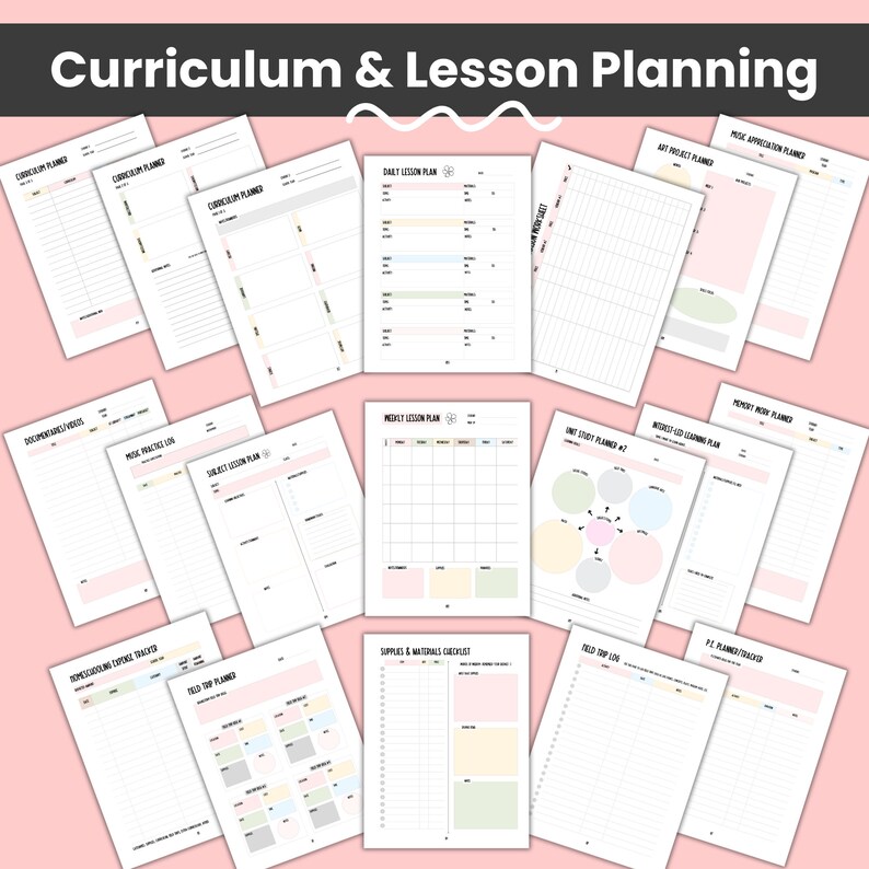 Homeschool Planner, 2024-2025 Homeschool Planner Printable, Homeschool ...