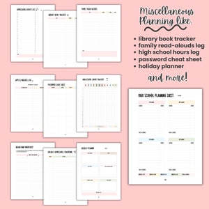Homeschool Planner, 2024-2025 Homeschool Planner Printable, Homeschool ...