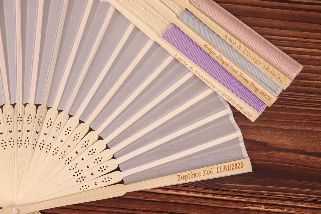 10PCS Custom Hand Fan,wooden Wedding Fan,bulk Wedding Favors,wedding ...