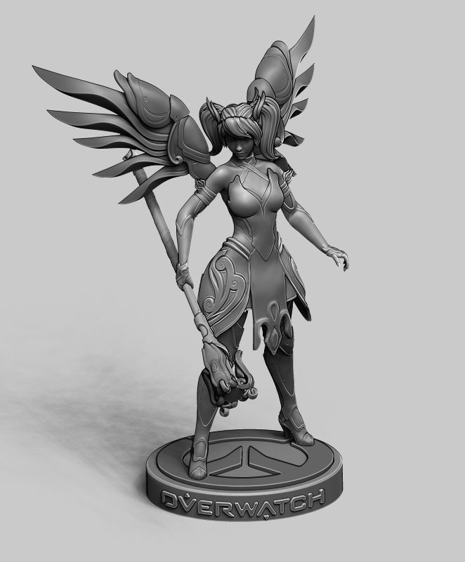 Overwatch Pink Mercy Stl For 3d Print Etsy