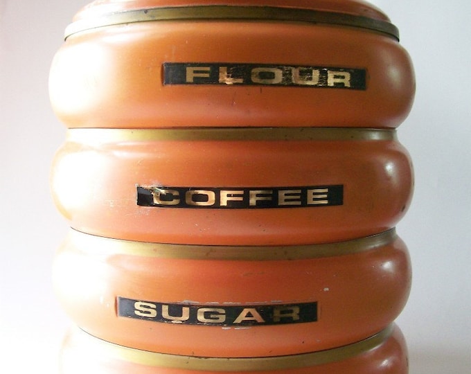 Vintage Stacking Canister Set - Etsy
