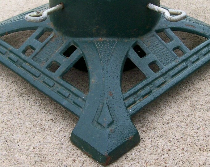 Vintage Art Deco Cast Iron Christmas Tree Stand Base - Etsy
