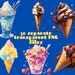 50 Unique Ice Cream Clipart Bundle Summer Sweet Treats Digital Download ...