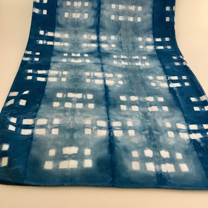 Indigo Shibori Bamboo Rayon Scarf With Clothes Pins - Etsy