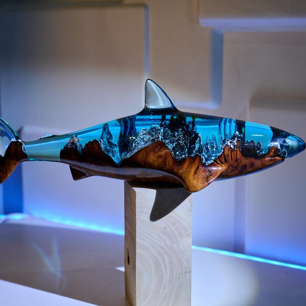 Shark Sculpture - Etsy