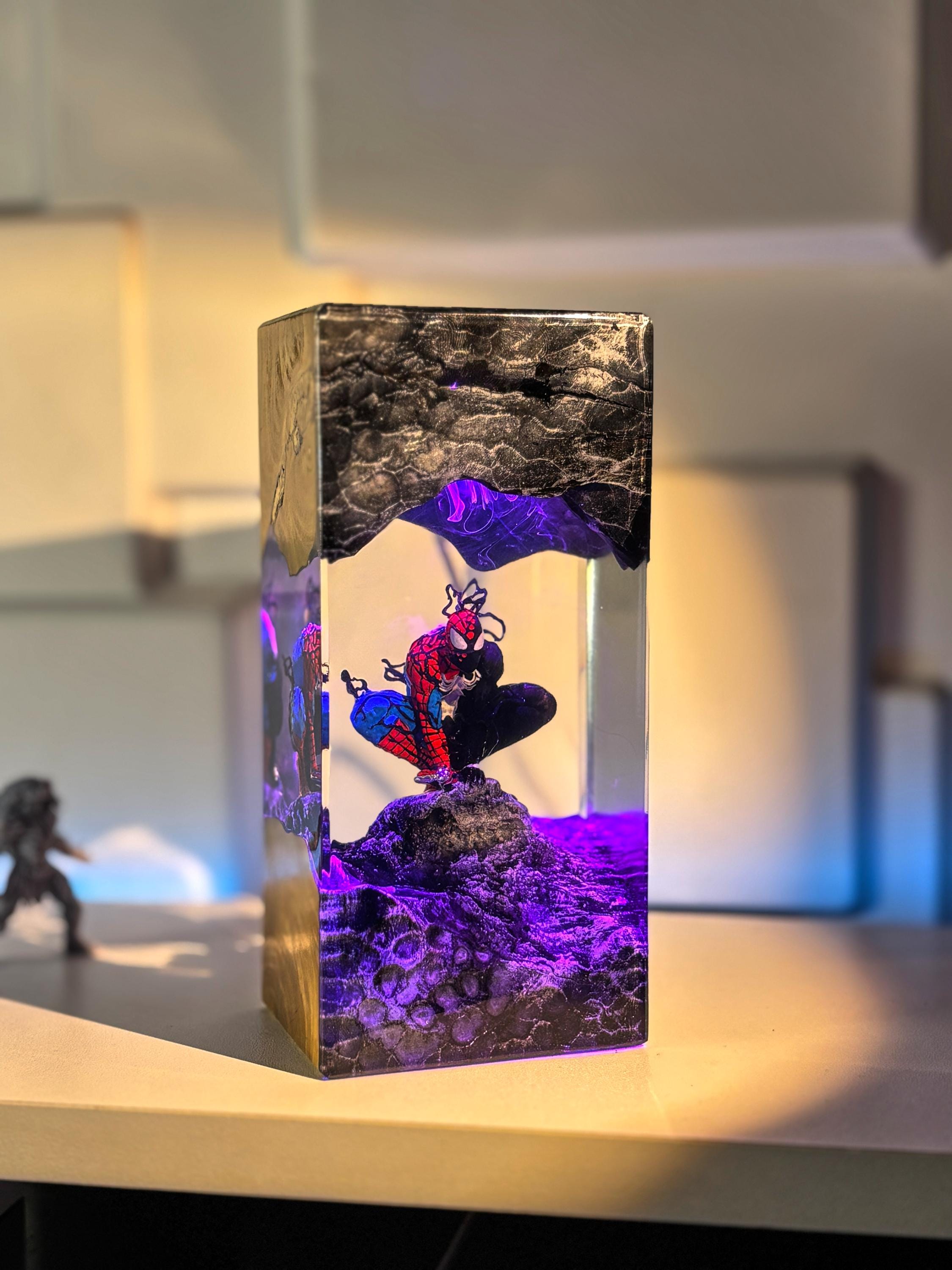 Superhero Resin Lamp, Superhero Deco Gifts, Gaming Art Lamp, Superhero ...