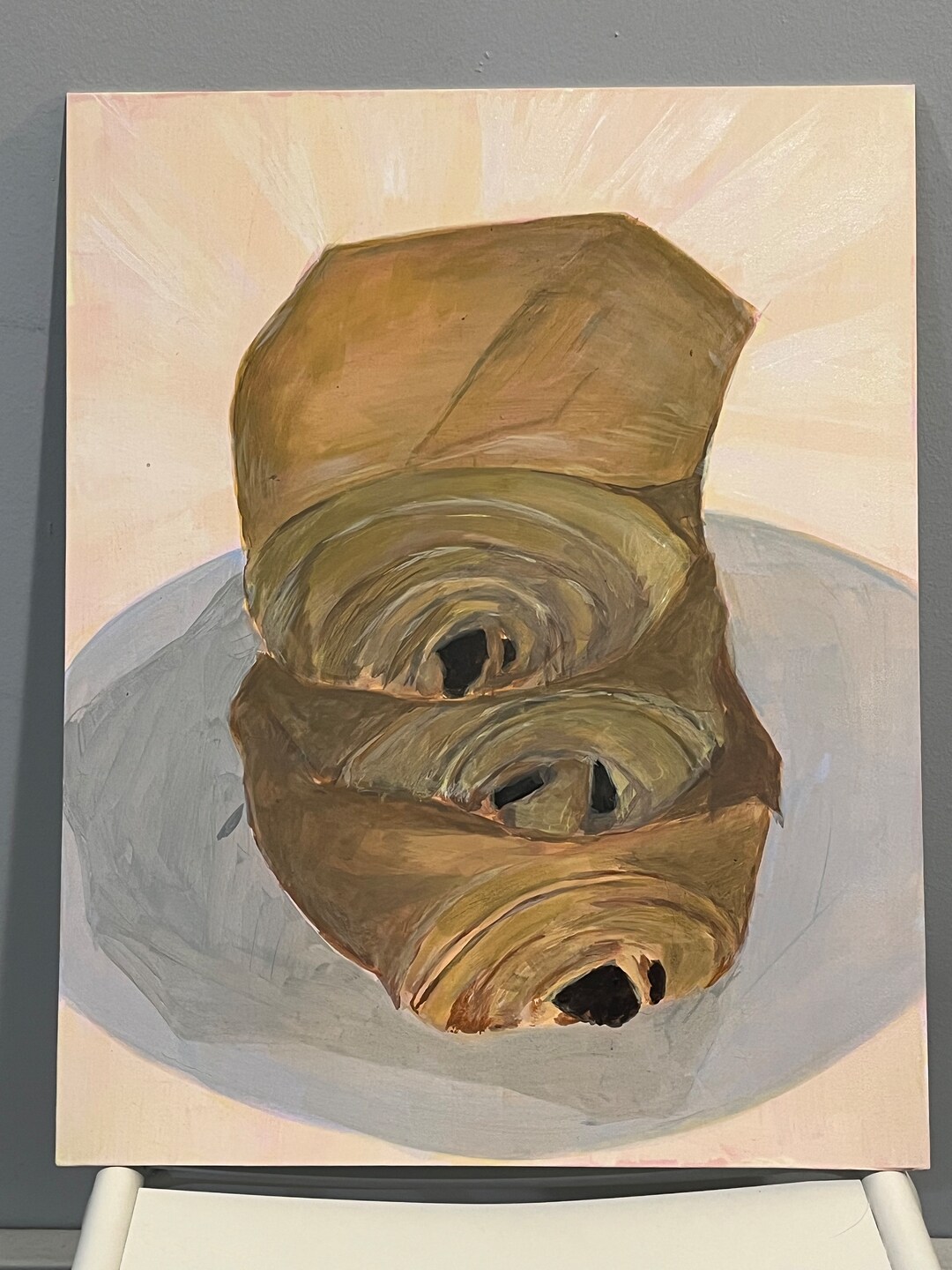 Holy Croissant Abstract Painting - Etsy