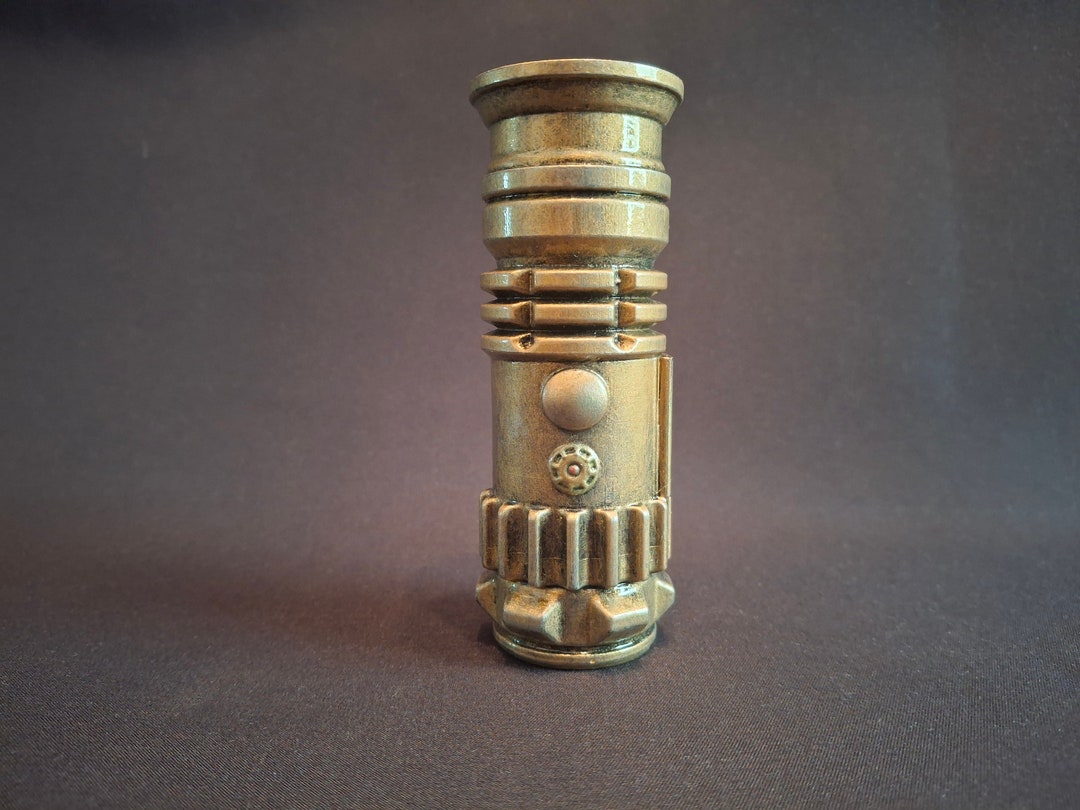 Obi-wan Kenobi's Lightsaber Lighter Case titanium Gold Edition - Etsy