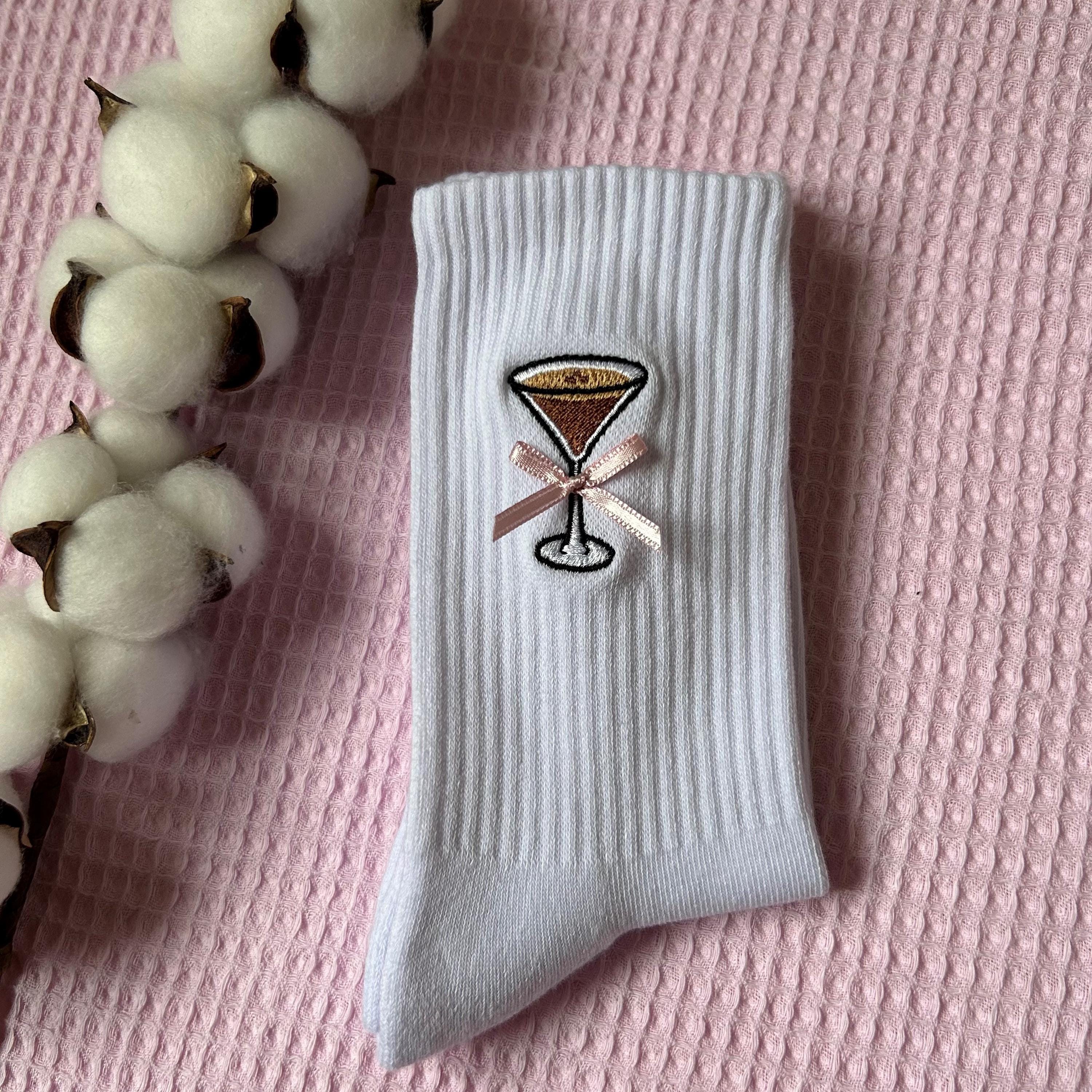 Organic Cotton Espresso Martini Embroidery With Bow Detailed Half Terry ...