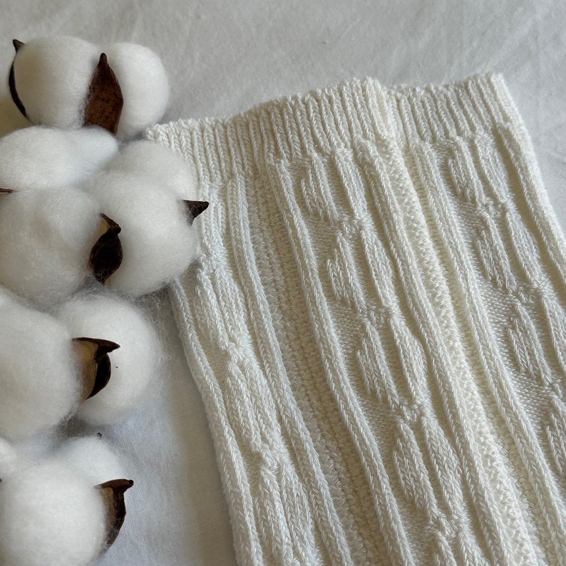 Organic Cotton Cable Knit Knee-high Soft Sock - Etsy