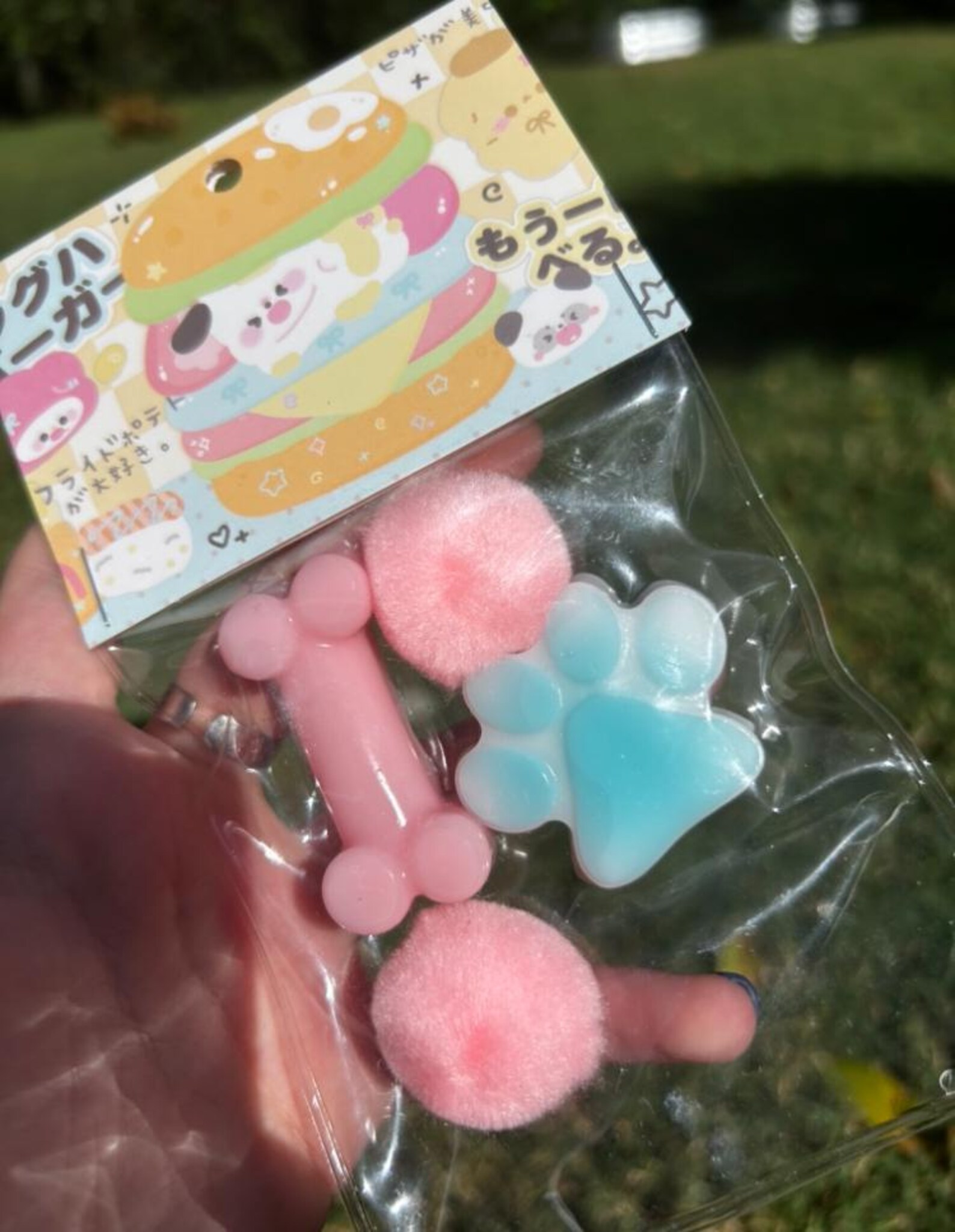 Puppy Paw and Dog Bone Squishy Kawaii Slime Toy Stress Relief Toy ...