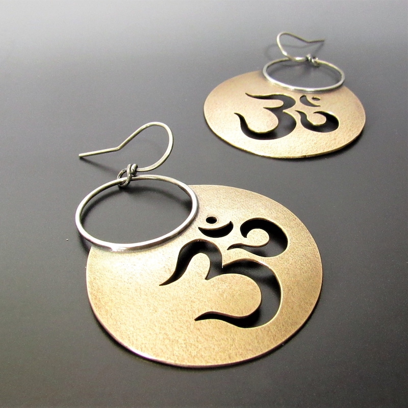Om Earrings - Etsy