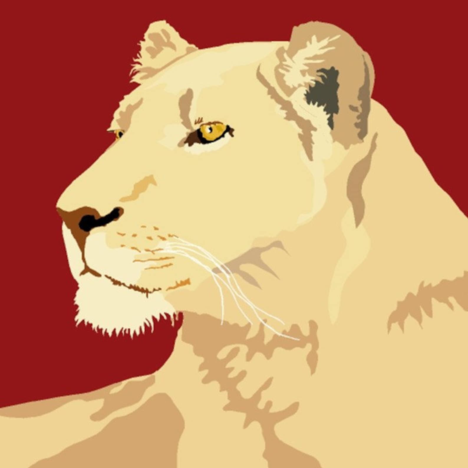 Lioness Print, 12.5 X 9 - Etsy UK