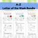 A-Z Letter of the Week Bundle - Etsy