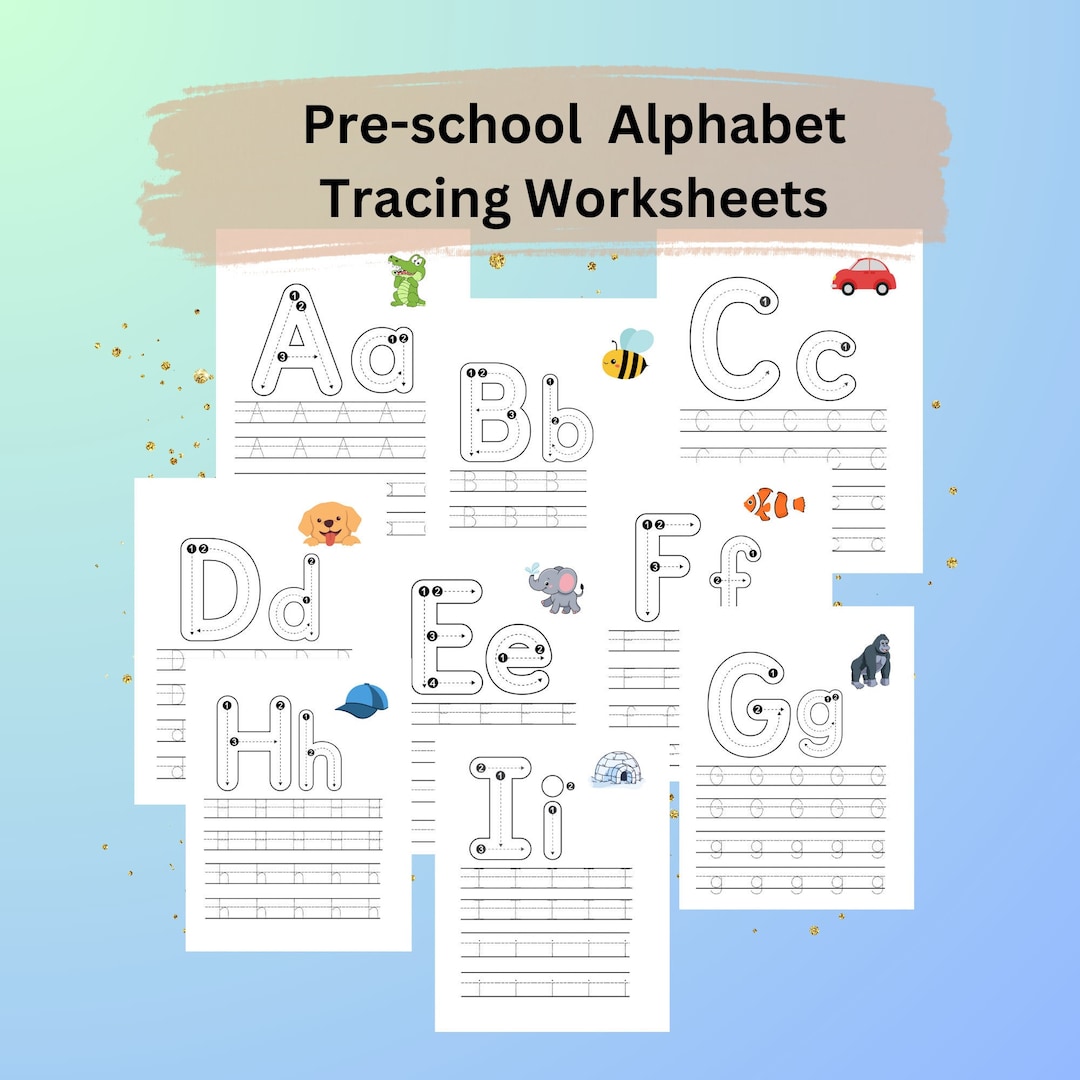 ABC Tracing Bundle - Etsy