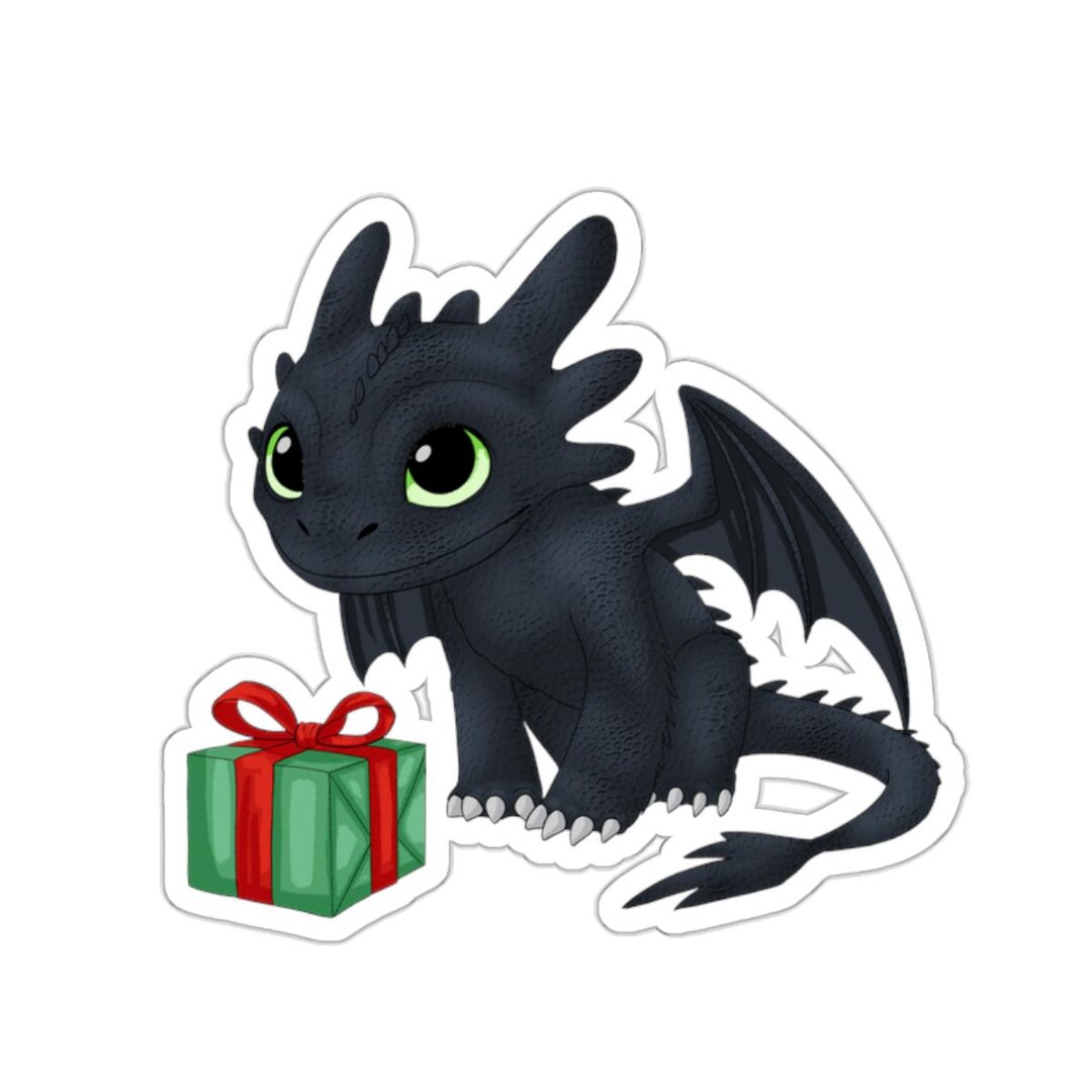 Hand Drawn Toothless Fan Art Sticker, Kiss-cut Stickers for Laptop ...