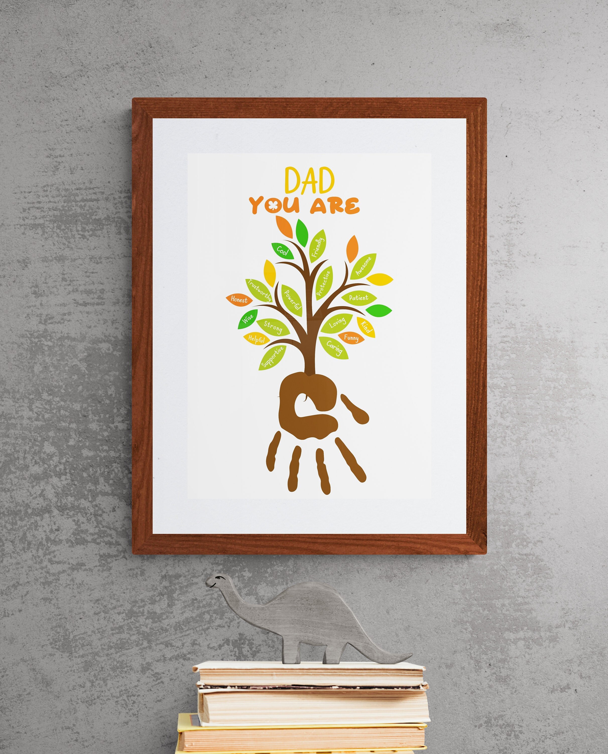 Father's Day Printable , Dad, Handprint Art, Fathers Day Gift, Fathers ...