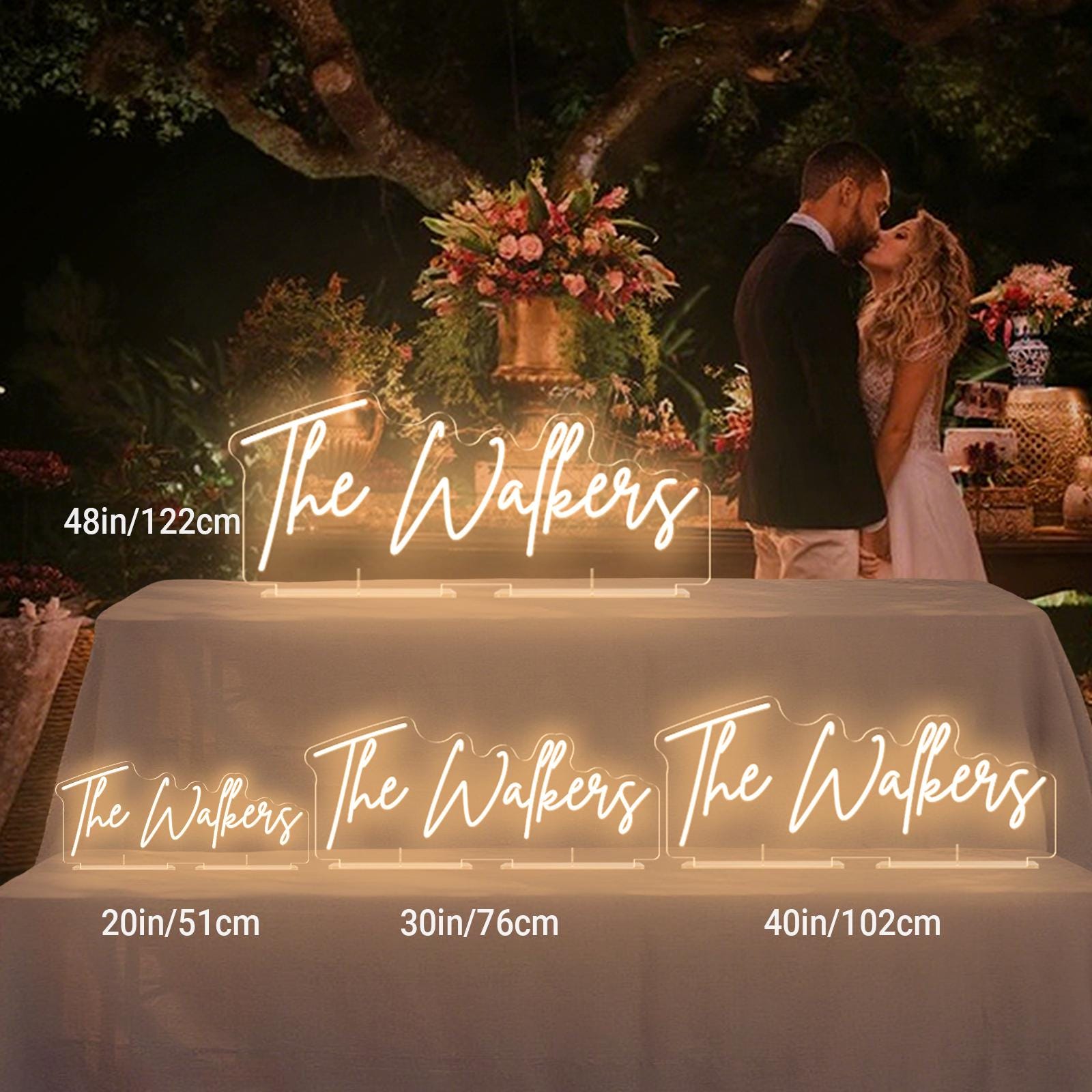 Custom Free Standing Wedding Sign, Wedding Reception Table Decor Sign ...
