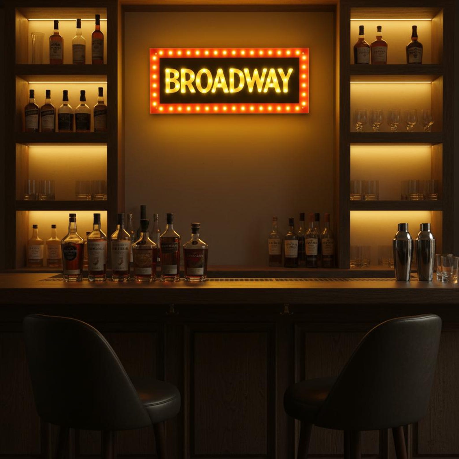Lighted Broadway Marquee Sign: Retro Theater Room Decor - Etsy