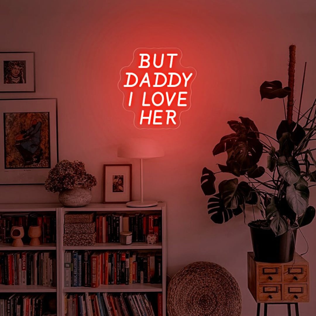But Daddy I Love Her Neon Sign, Pride Y2K Baby Wall Decor, Clowncore ...