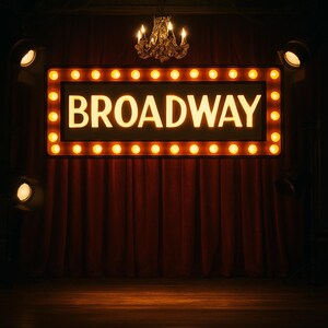 Lighted Broadway Marquee Sign: Retro Theater Room Decor - Etsy