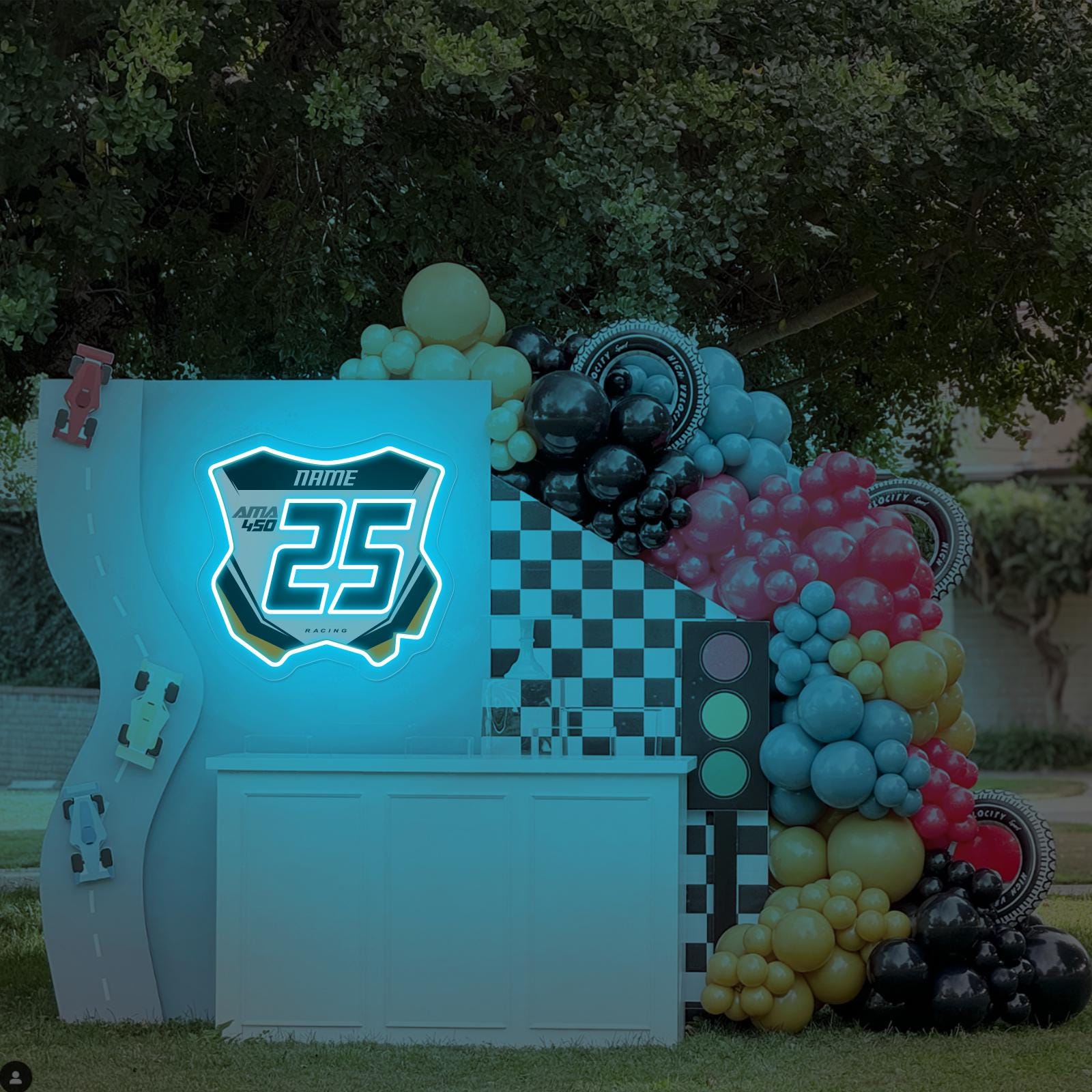 Custom Motocross Racing Number Neon Sign: Dirt Bike Garage Decor - Etsy