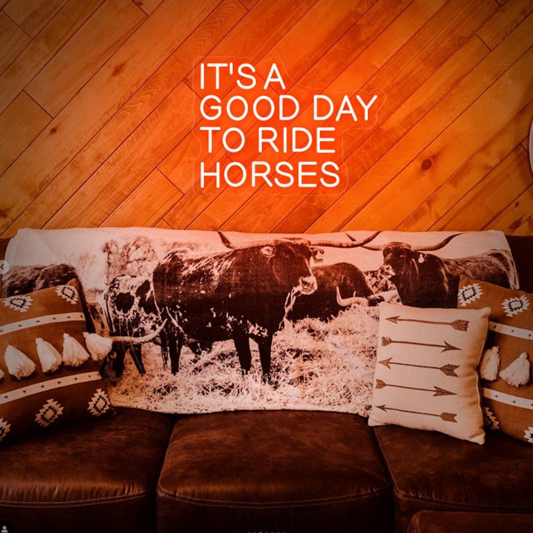 It's a Good Day to Ride a Horse Neon Sign, Gift for Horse, Horse Lovers ...
