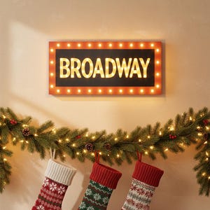 Lighted Broadway Marquee Sign: Retro Theater Room Decor - Etsy