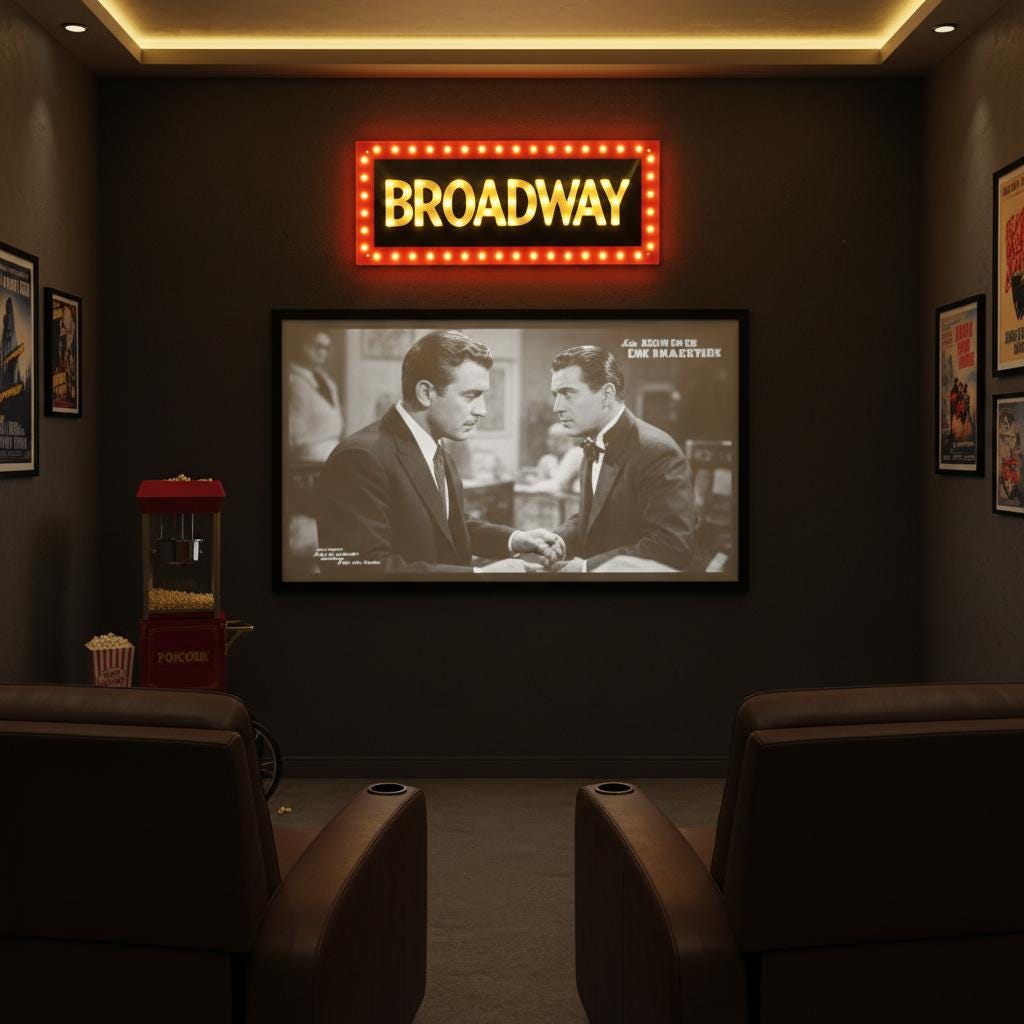 Lighted Broadway Marquee Sign: Retro Theater Room Decor - Etsy