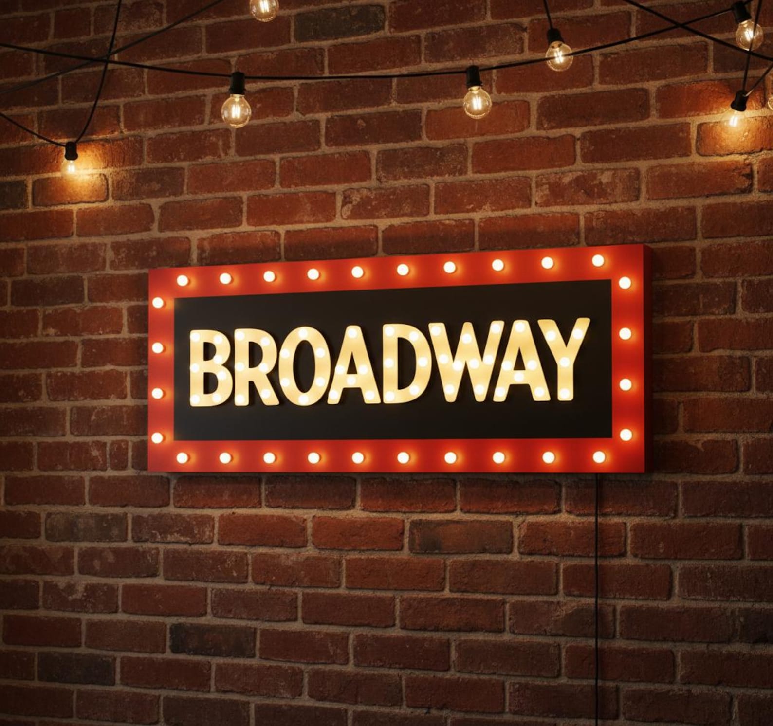 Lighted Broadway Marquee Sign: Retro Theater Room Decor - Etsy