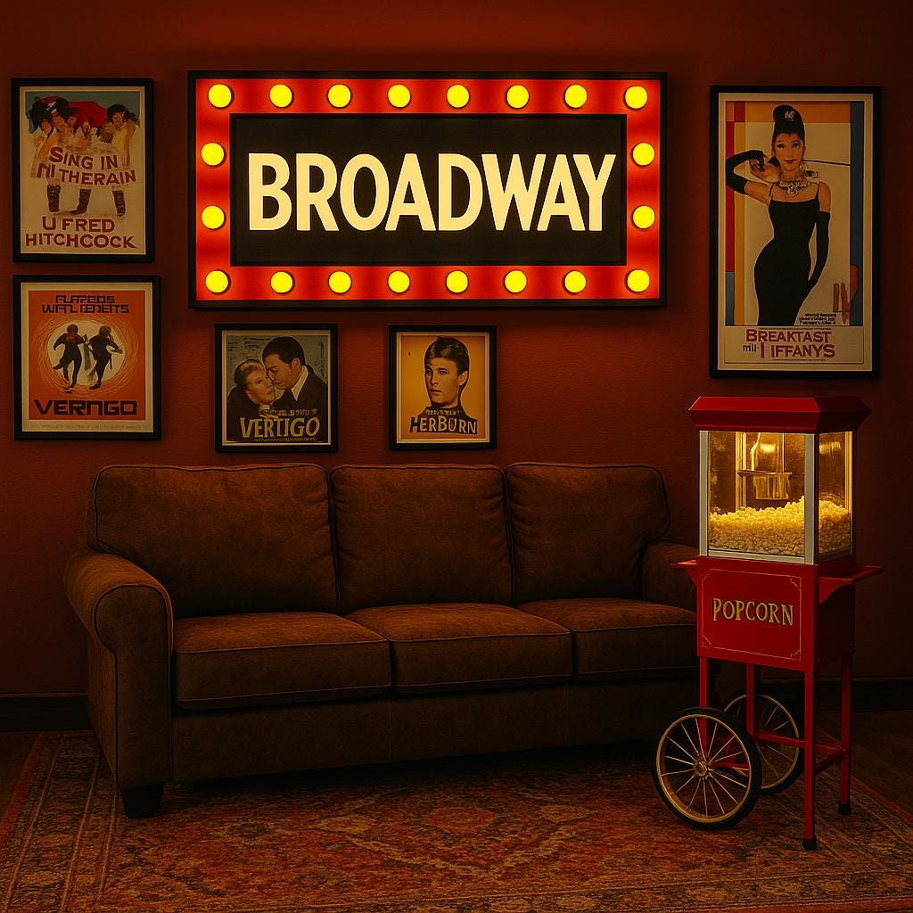 Lighted Broadway Marquee Sign: Retro Theater Room Decor - Etsy
