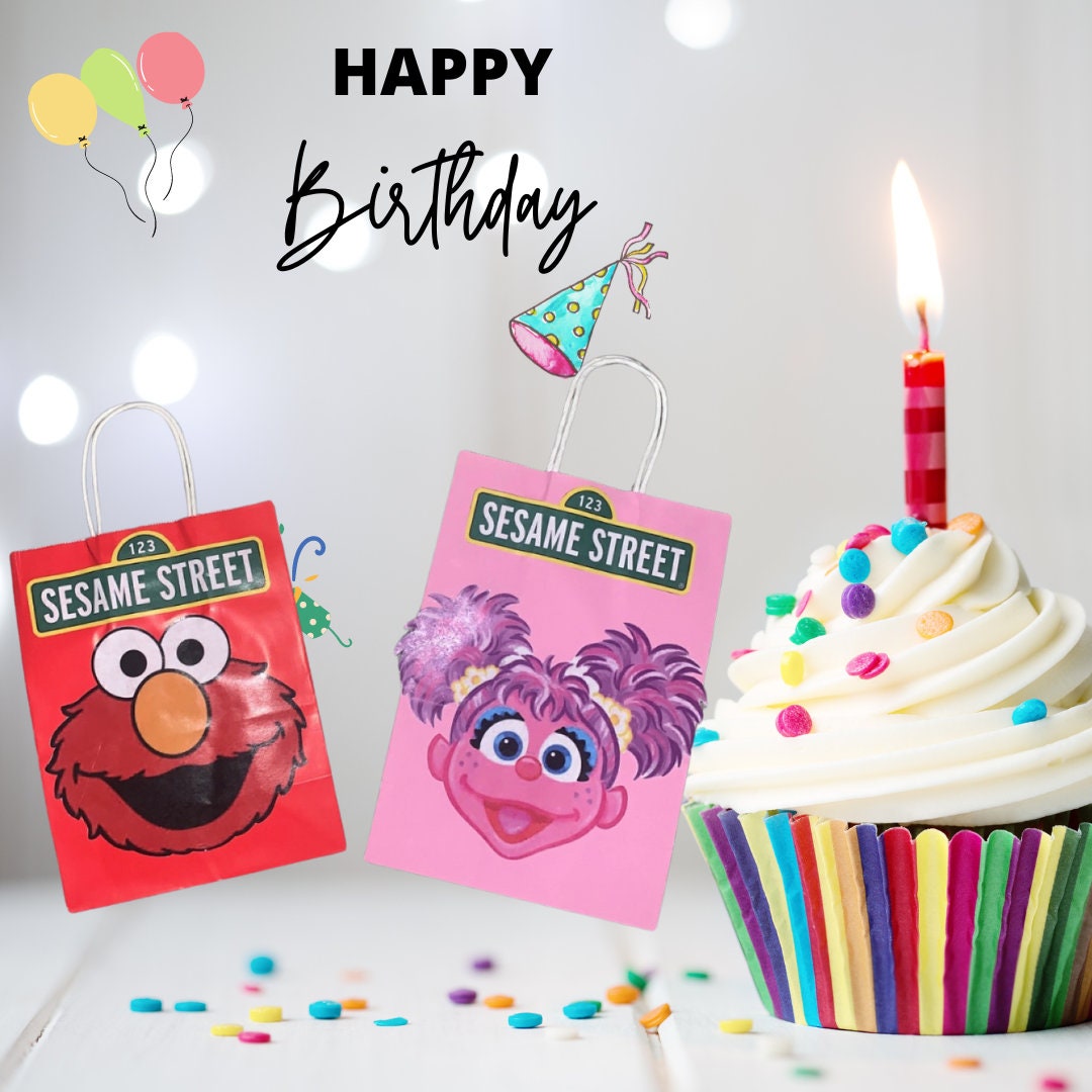 Elmo Candy Bags,elmos World, Sesame Street, Elmo Party, Abby Cadabby ...