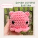 PDF PATTERN ONLY No Sew! Dottie the Dumbo Octopus Crochet Amigurumi ...