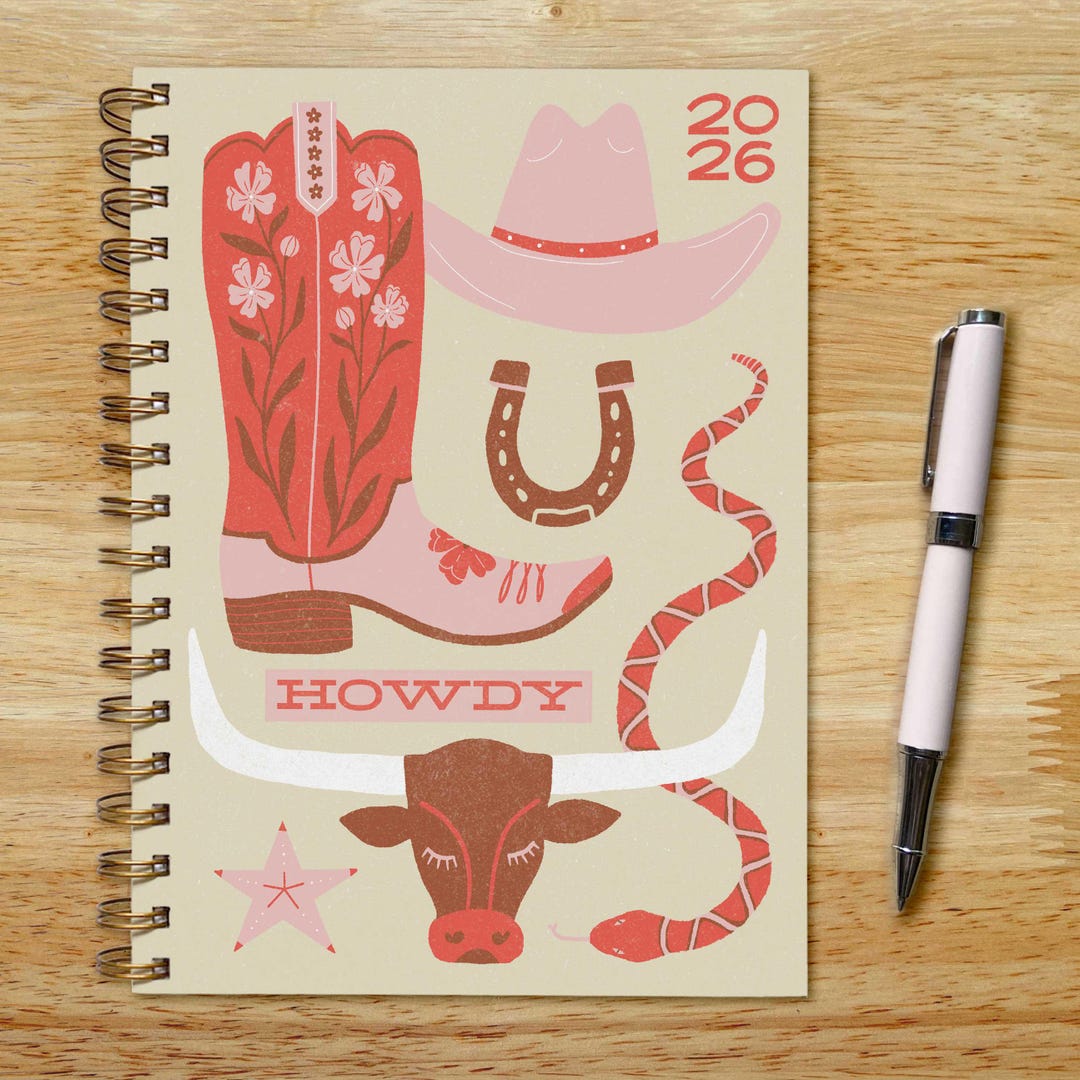 2026 Western Cowgirl Planner: Monthly Weekly, 6.5x9 In - Etsy