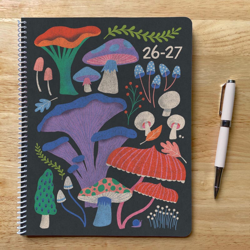 Mushroom Planner Spiral - Etsy