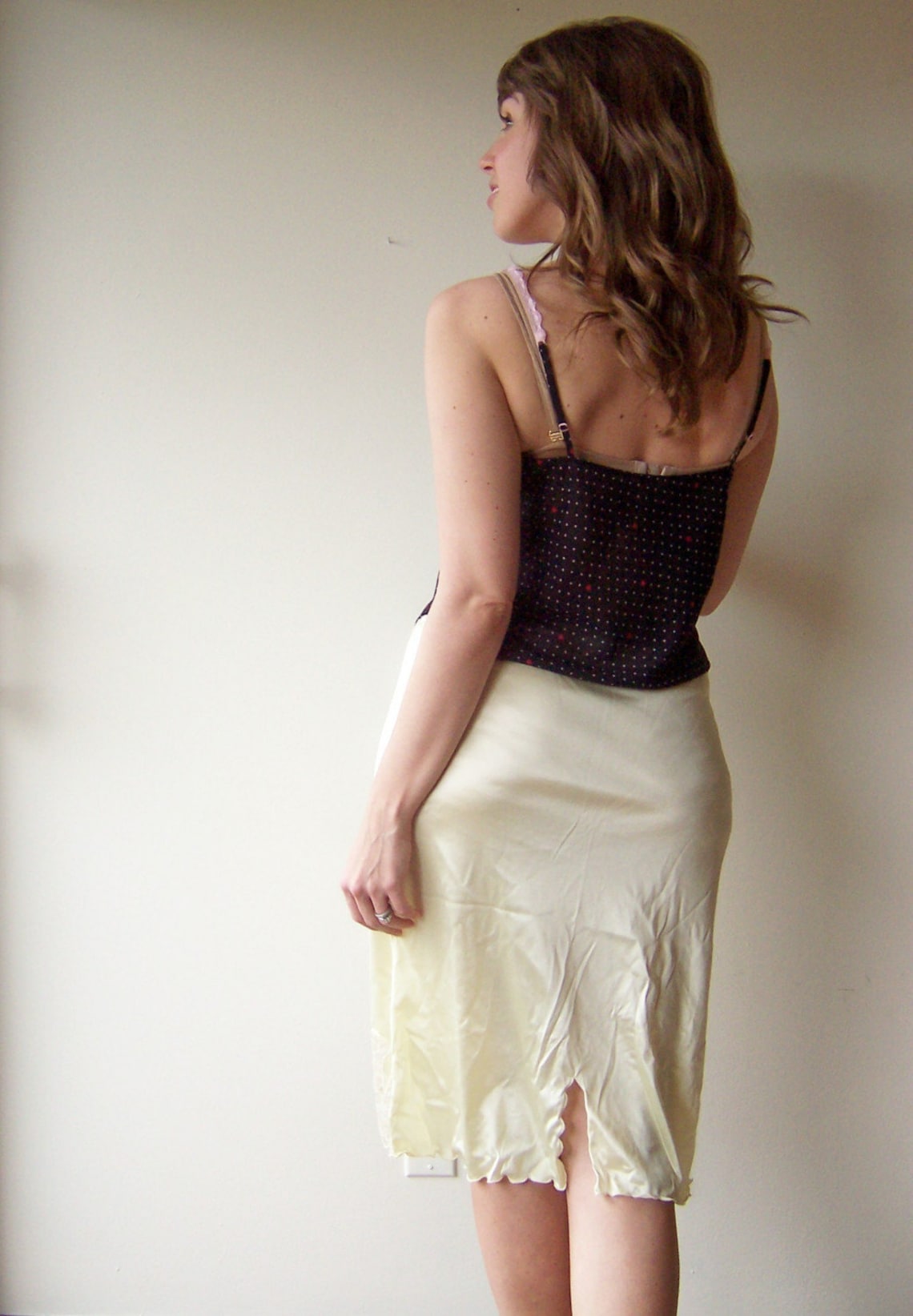 Yellow Half Slip Etsy