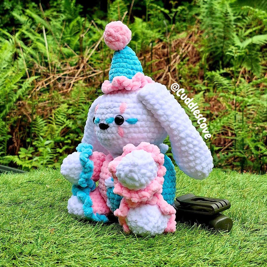 Crochet Pattern Bunny Rabbit Clown Jester, Pdf, Amigurumi Tutorial Pdf ...