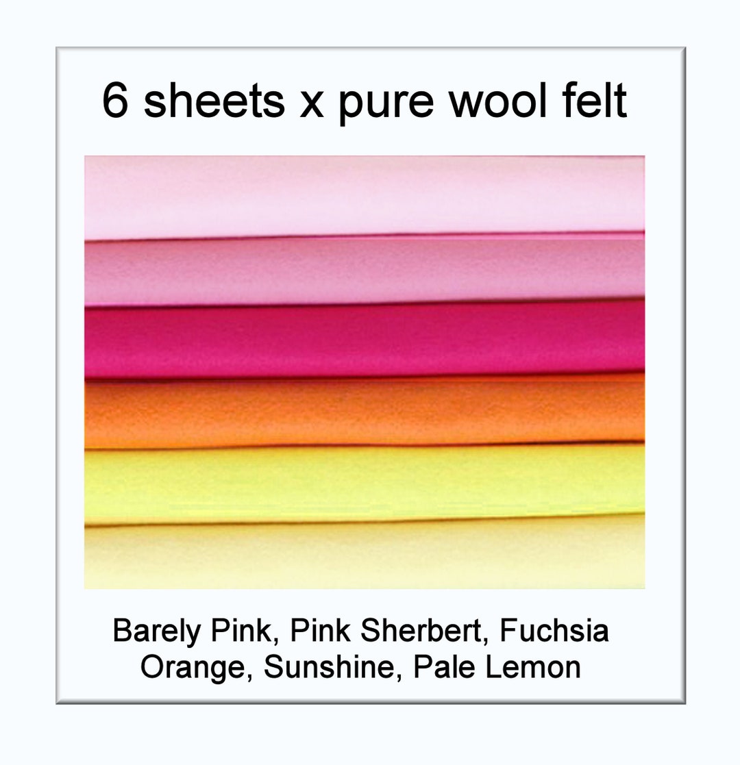 Pure Wool Felt EXTRA LARGE 30cm X 25cm 10 X 12 or 30cm X 20cm 8 X 12 6 ...